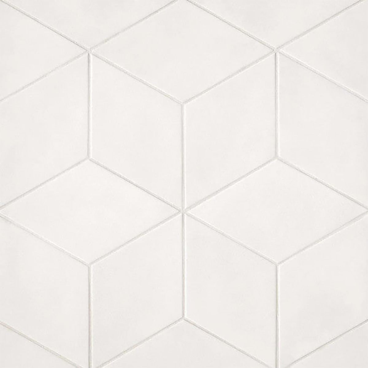 Solid White Matte Rhomboid 7 1/2x12 3/4 Porcelain Tile – Stone Store Online