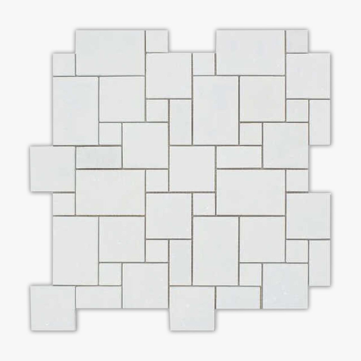 Thassos White Honed Random Opus Marble Mosaic – Stone Store Online